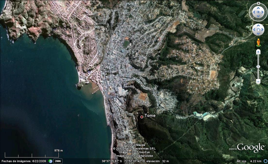 Monumento a la Biblia en Tomé - Chile: Acerca de la ciudad de Tomé.