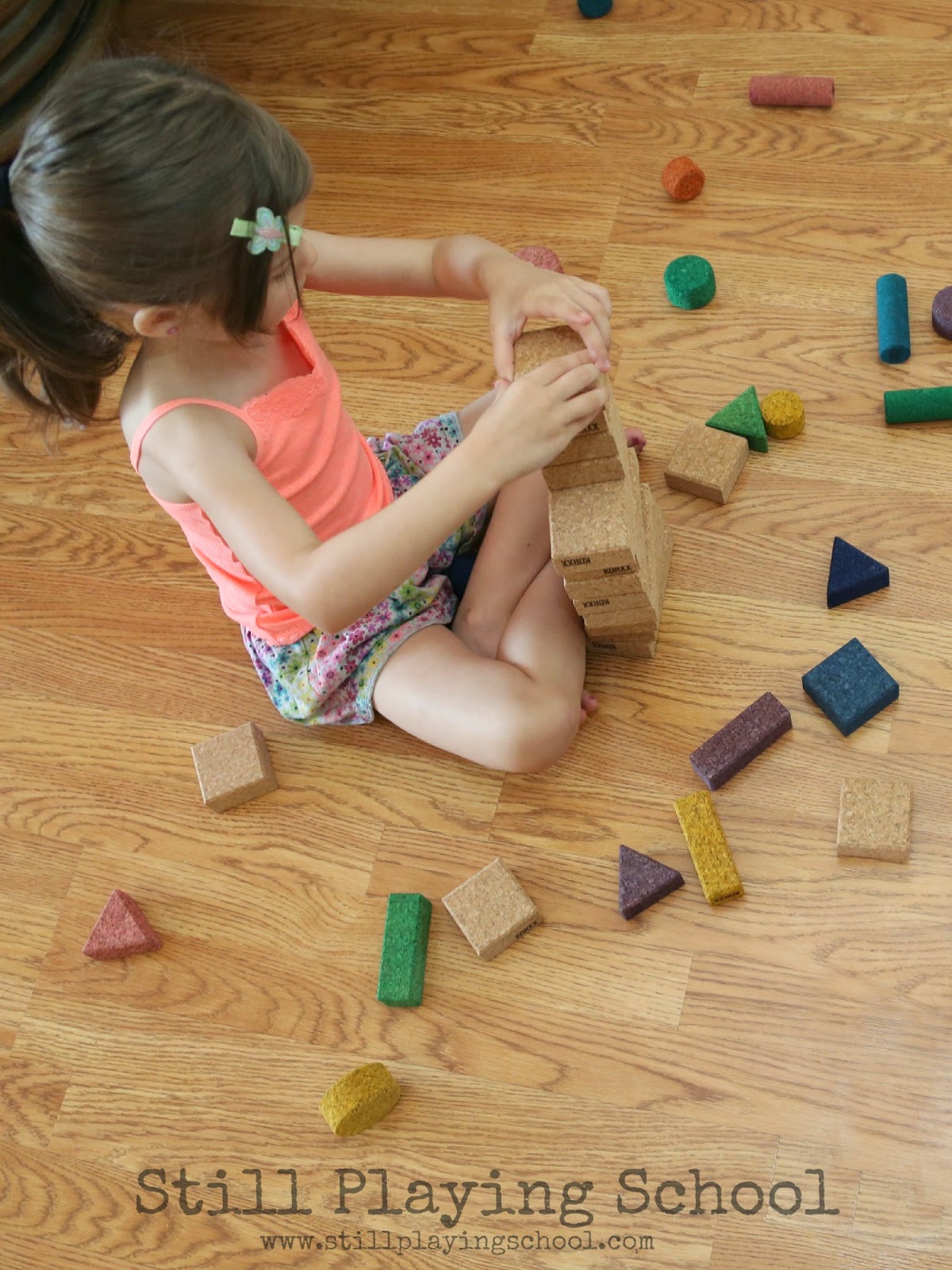 Korxx Cork Building Blocks Review & Giveaway | Still Playing School