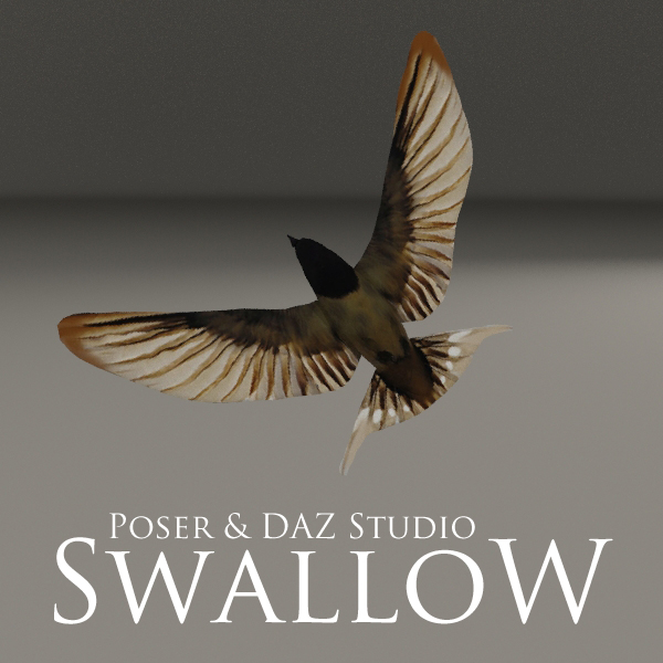 Digital Creations - Poser and DAZ Studio content: FREE Swallow Prop for ...
