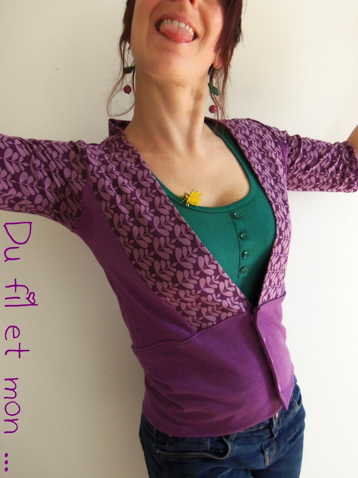 Du fil et mon...: Premier Gilet ou guilet guili