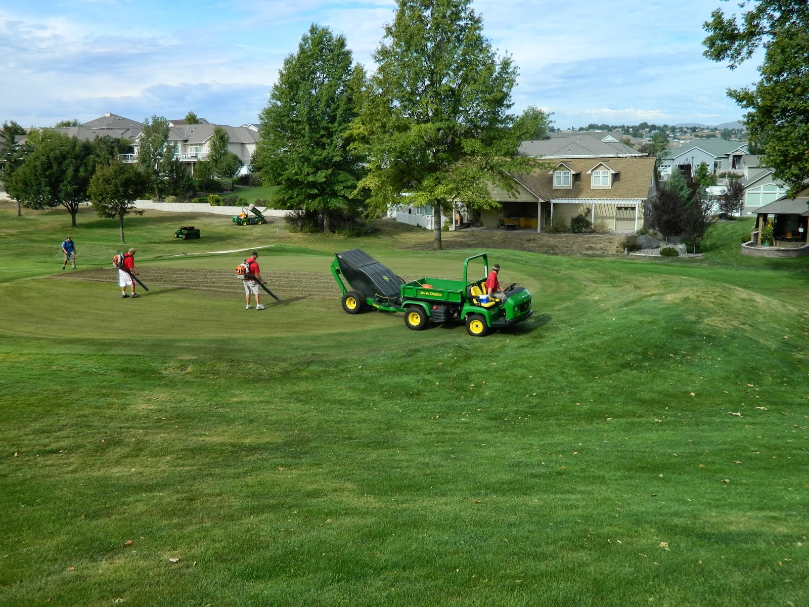LGCC Golf Maintenance: Aerification complete