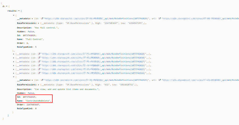 SviPullo: How to get SharePoint role definitions Id