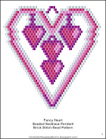 Brick Stitch Bead Patterns Journal: 20 Hearts Free Brick Stitch Beading ...