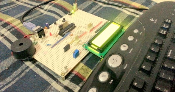 Vidnis: PS2 Keyboard Interfaced PIC Alarm Clock