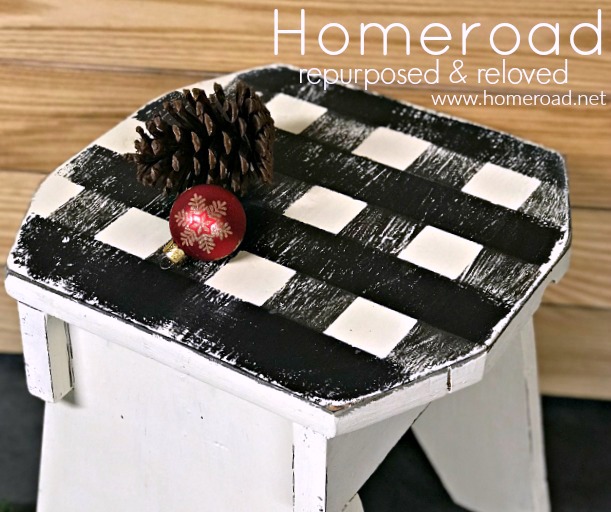 How to Paint Distressed Buffalo Check