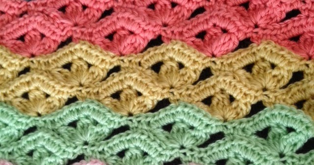34 FREE CROCHET WAVE BABY BLANKET PATTERN