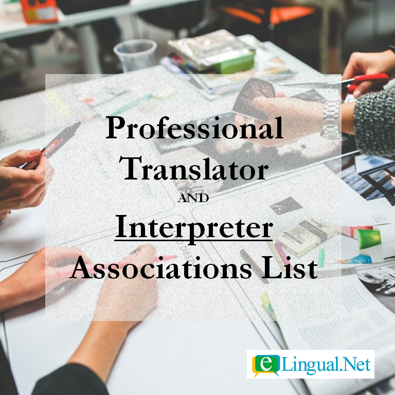 Professional Interpreters and Translators Associations List