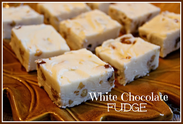 Sweet Tea and Cornbread: White Chocolate Fudge...It's Easy Peasy!