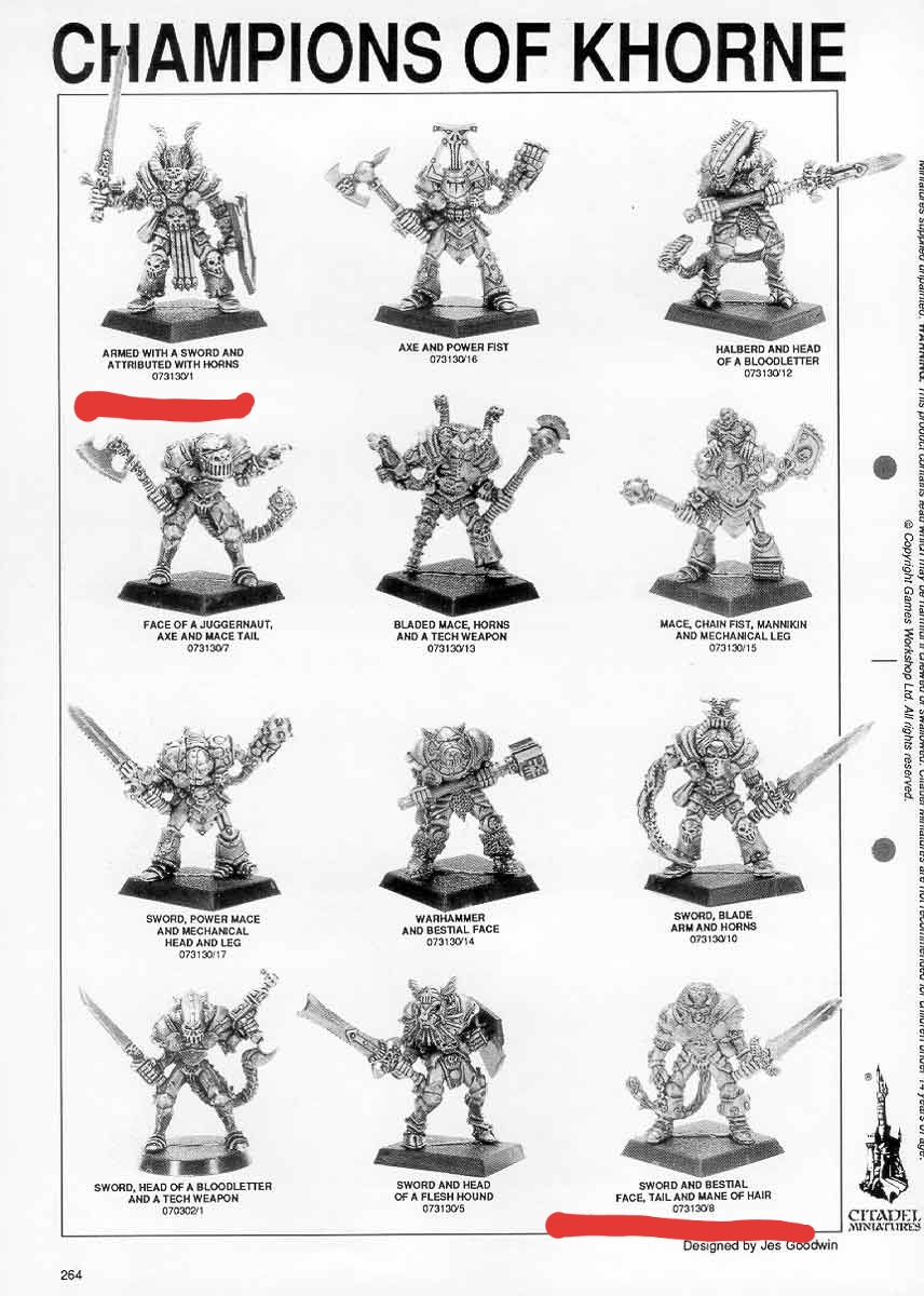 THE WORK OF SHAITAN: Citadel Champion of Khorne with unreleased Chaos Hound