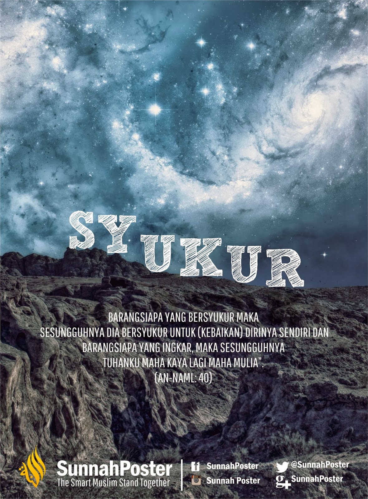Sunnah Poster : ARTI BERSYUKUR KEPADA ALLAH TA’ALA
