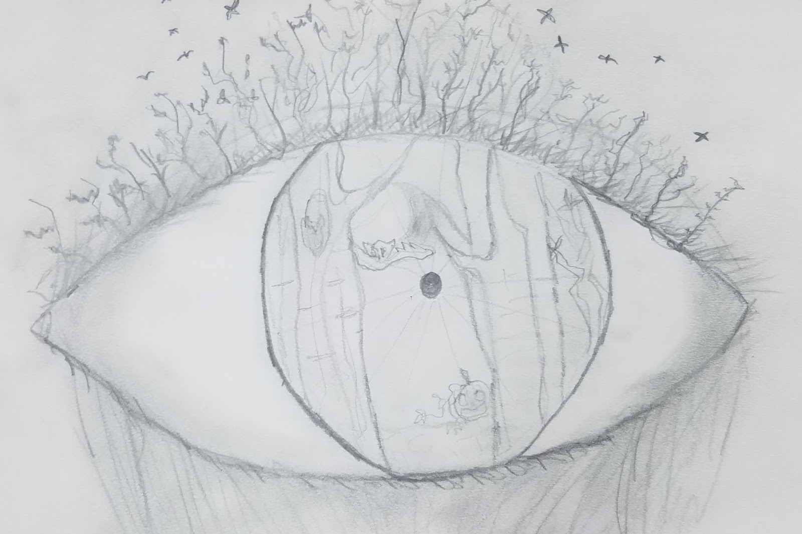 Jerdee's Art Classes: Drawing A | Eyes (Cityscape, Positive and ...