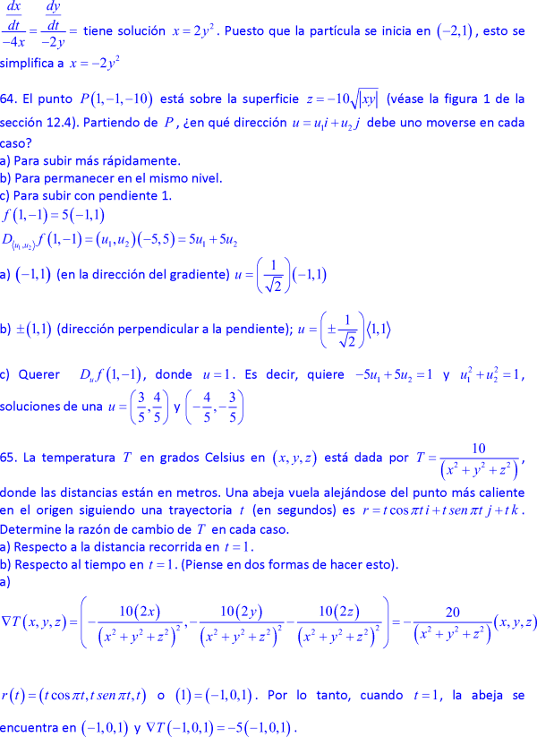 GRADIENTES Y DERIVADAS DIRECCIONALES PDF EJERCICIOS Y EJEMPLOS RESUELTOS