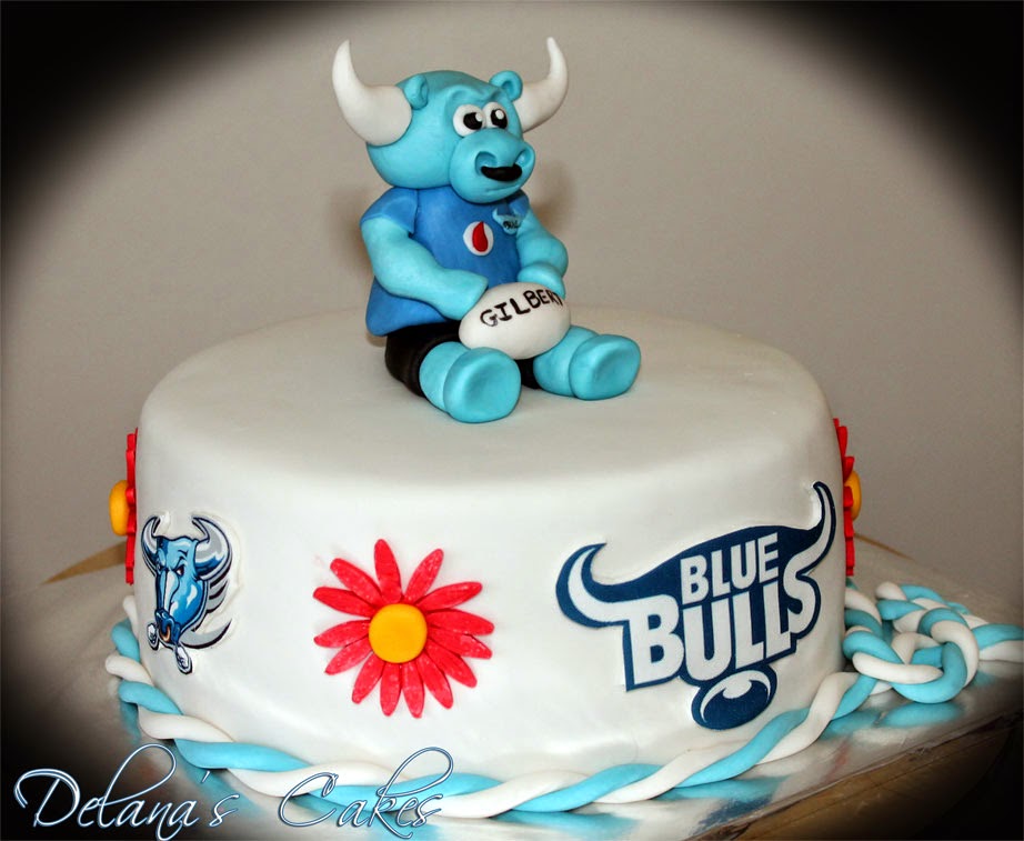 Delana's Cakes: Blue Bulls cake