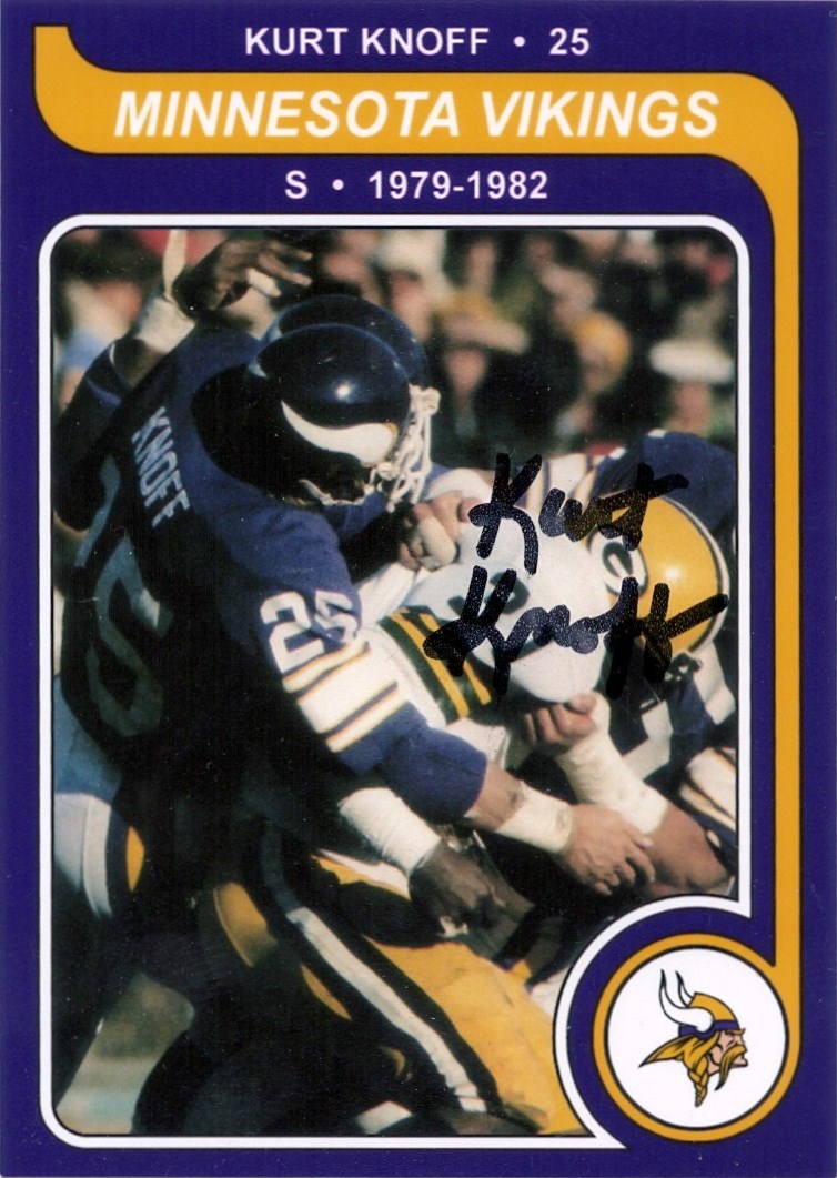Minnesota Sports Autograph Project: KURT KNOFF