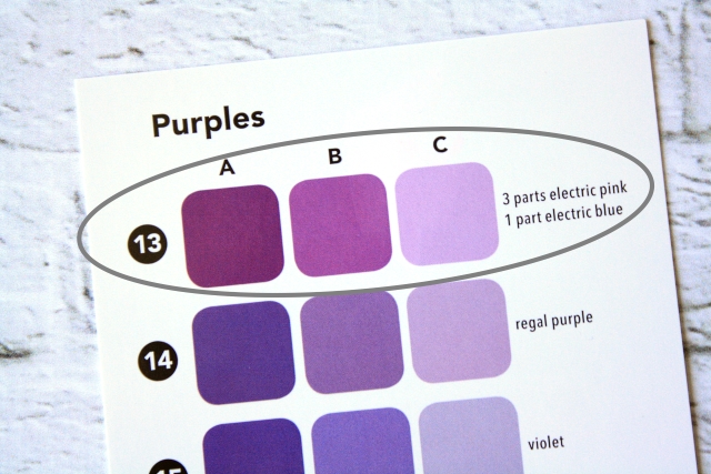Purple Color Chart