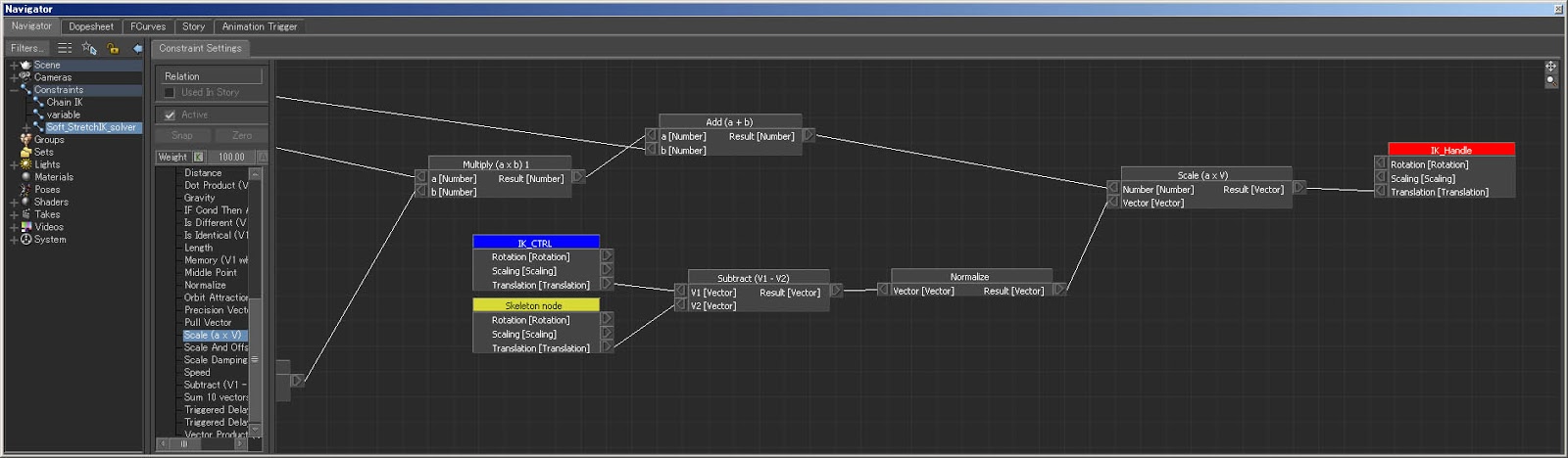 3D Animation & Programming: 【Tips】Motionbuilderでsoft/stretchIKのRigging