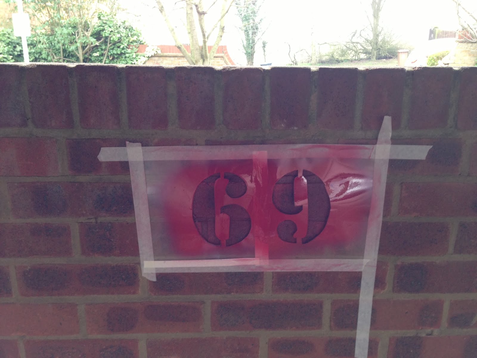 Abi Makes (Made by Abi): House number spray paint stencil