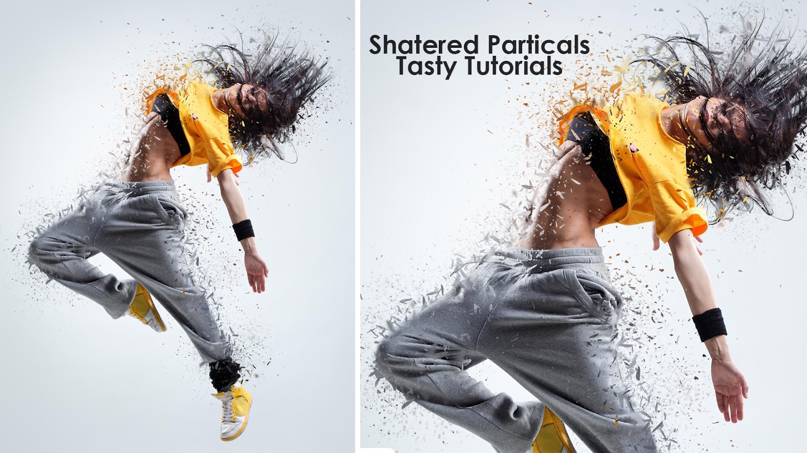 Shattered Particles Photo Effect Photoshop Creative Tutorial - Tasty ...