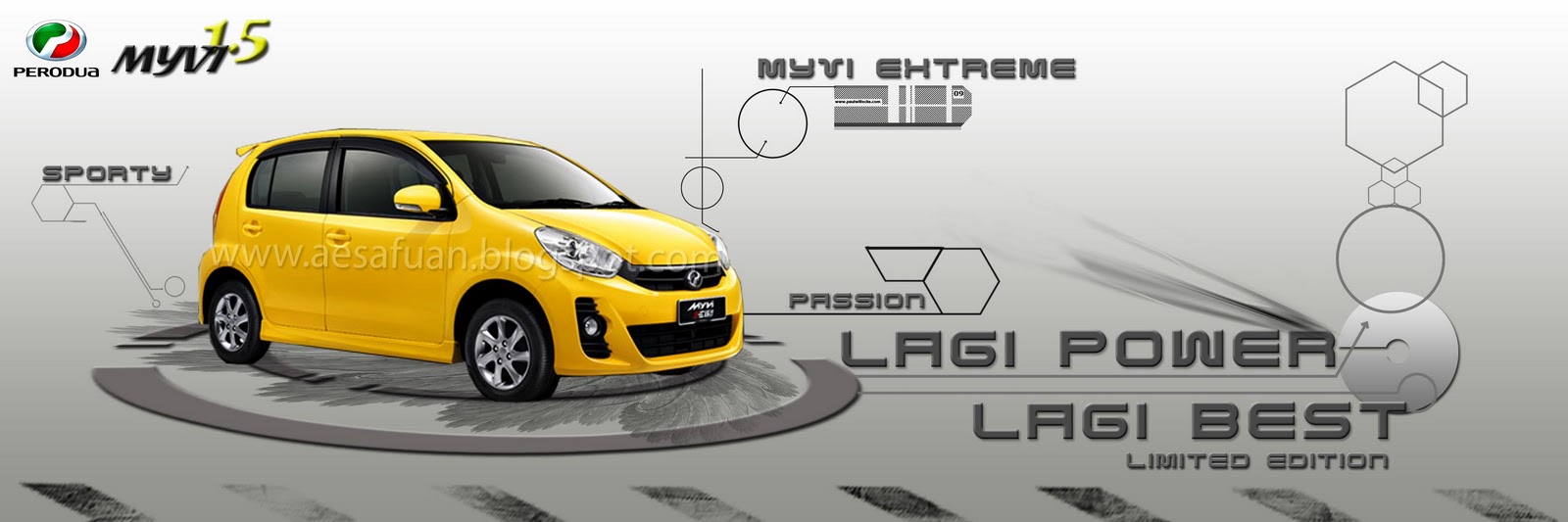 ae safuan design: Perodua..myvi ads"aesafuan artwork"