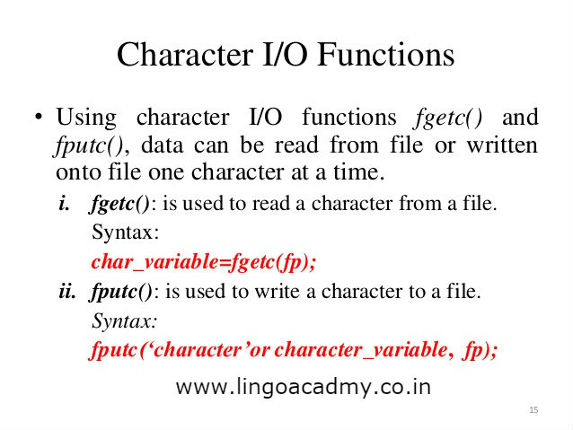 C Program To Copy The Contents Of One File Into Another Using Fputc Abc