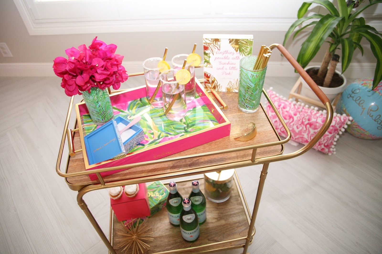 Lilly Pulitzer Summer Bar Cart | Celebration Stylist | Popular Party ...