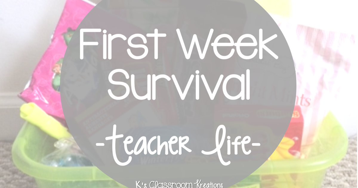 First Week...Check! | K's Classroom Kreations