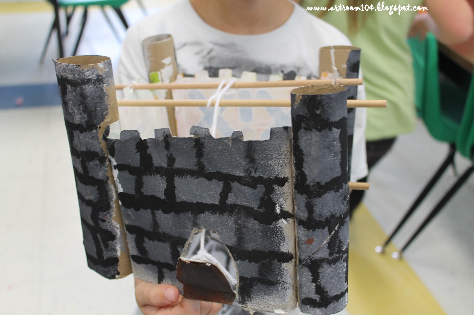 Art Room 104: 3rd Grade Castles & Science: Simple Machine Pulley Drawbridge