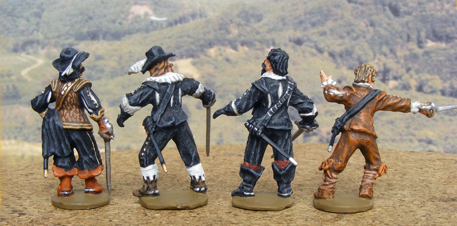Miniature Soldiers: The Three Musketeers and d'Artagnan (characters ...