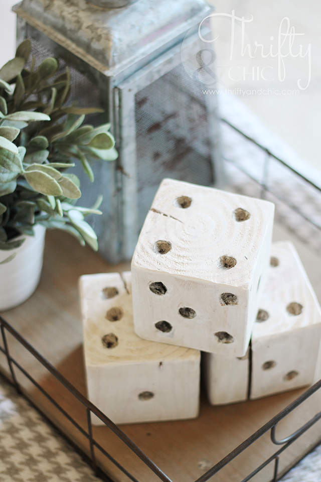 DIY Oversized Wood Dice | DIY DECOR ROOM
