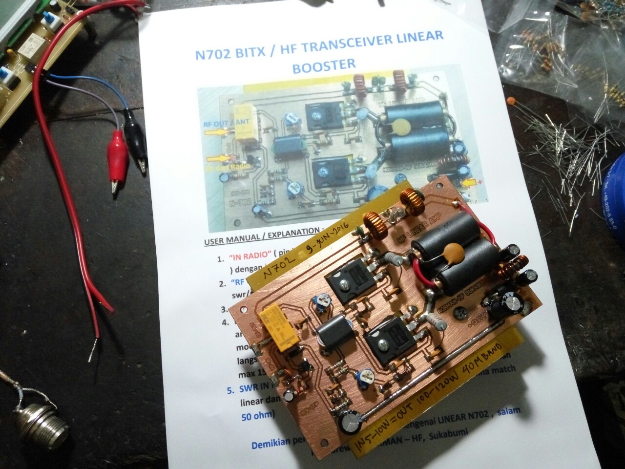 NORMAN RADIO AMATEUR WORKSHOP: N702 HF Linear Amplifier 40M band ...