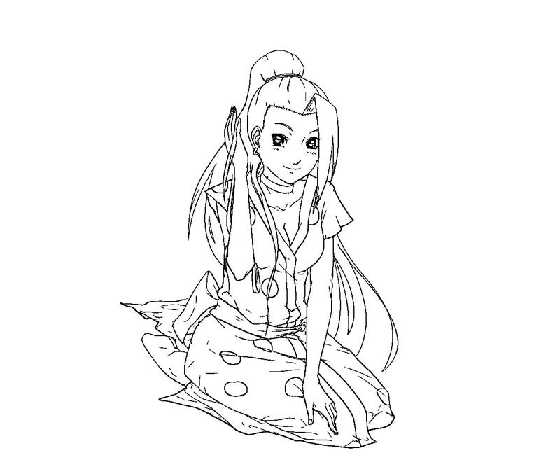 Ino Yamanaka 11 Coloring | Crafty Teenager