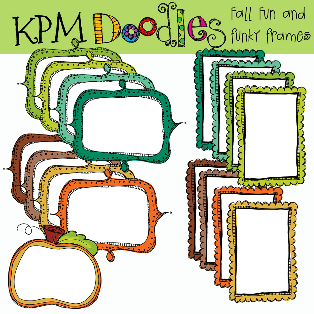 KPM Doodles: Fall Funky Frames