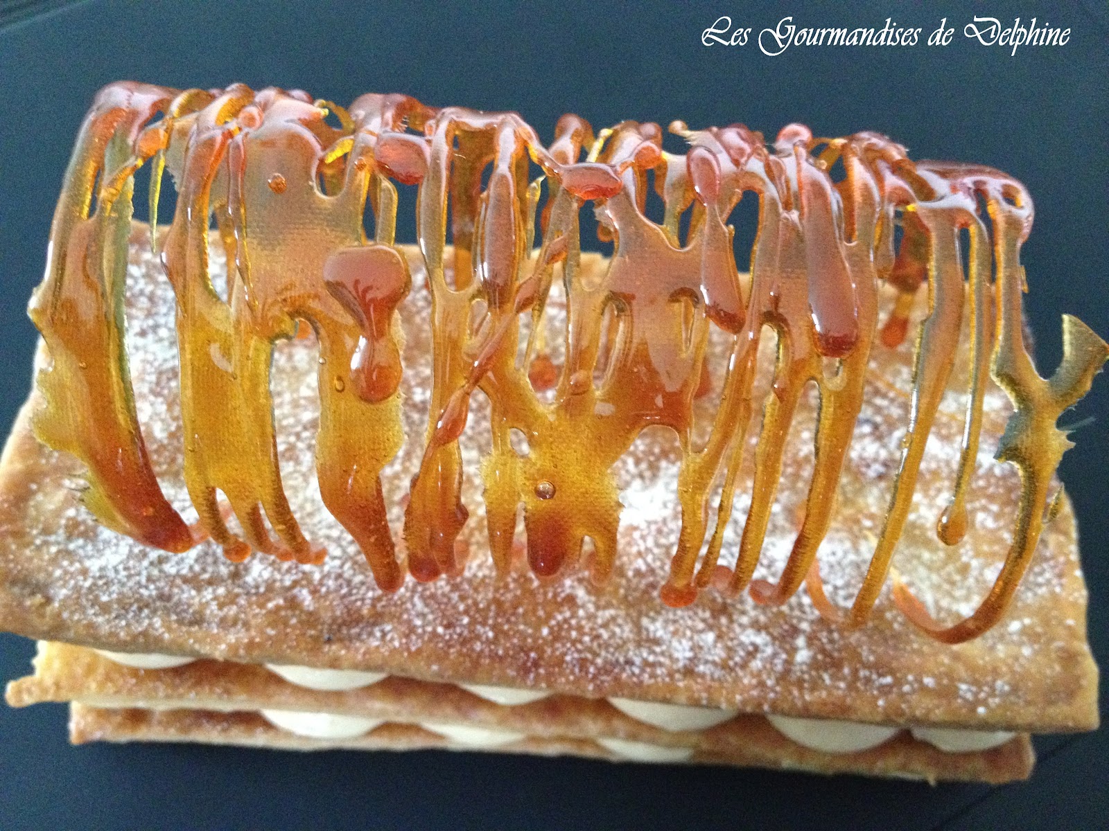 Mille-feuille crousti-coulant caramel au beurre salé