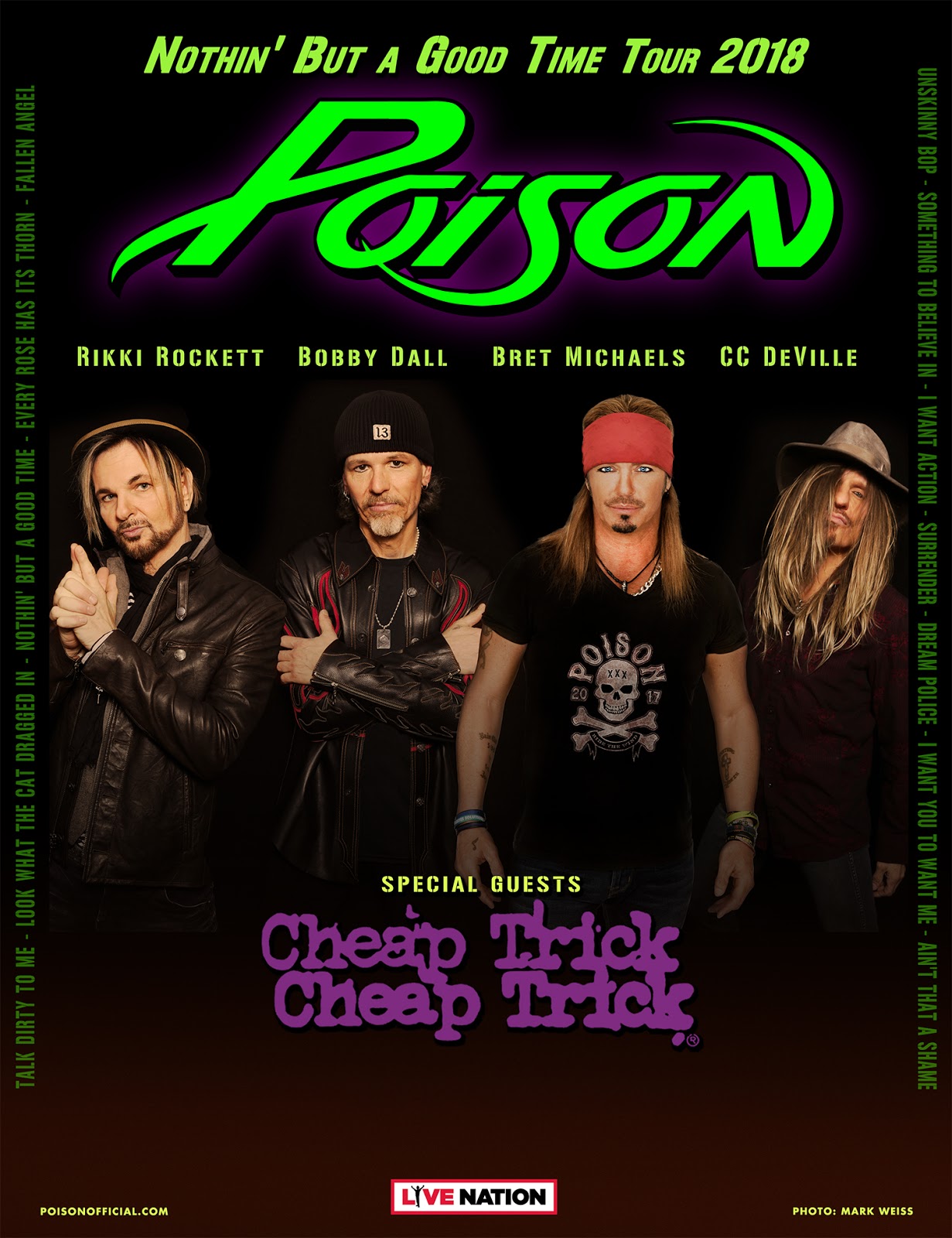 The Curtain With: Poison - 2018-05-26 Hollywood Casino Amphitheatre ...