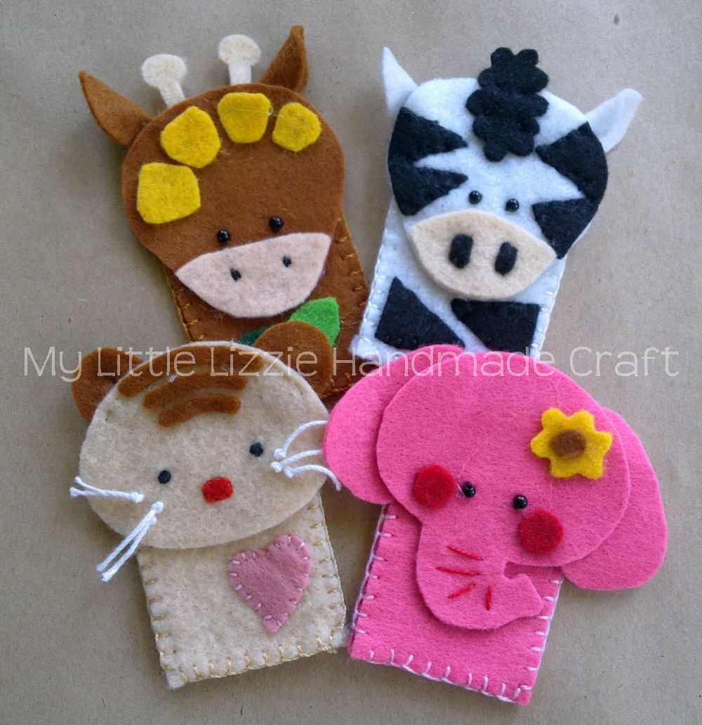 My Little Lizzie Handmade Craft - Catalogue: Finger Puppets - Zoo&Farm