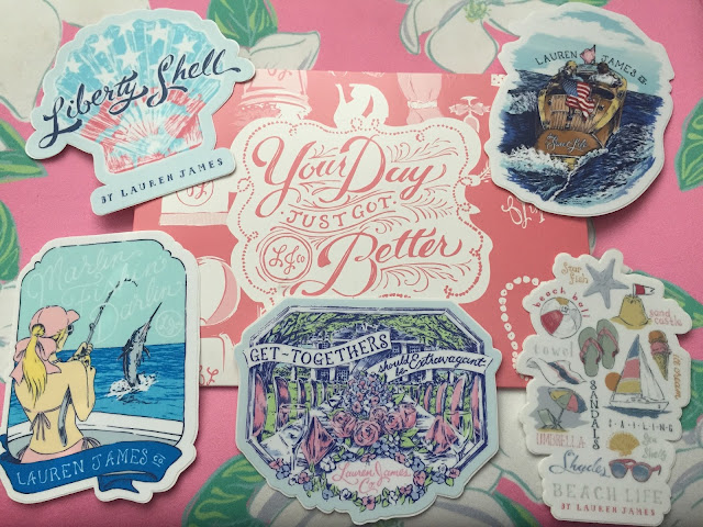Lauren James Sticker Subscription - July 2017 - Memphis Mandysue