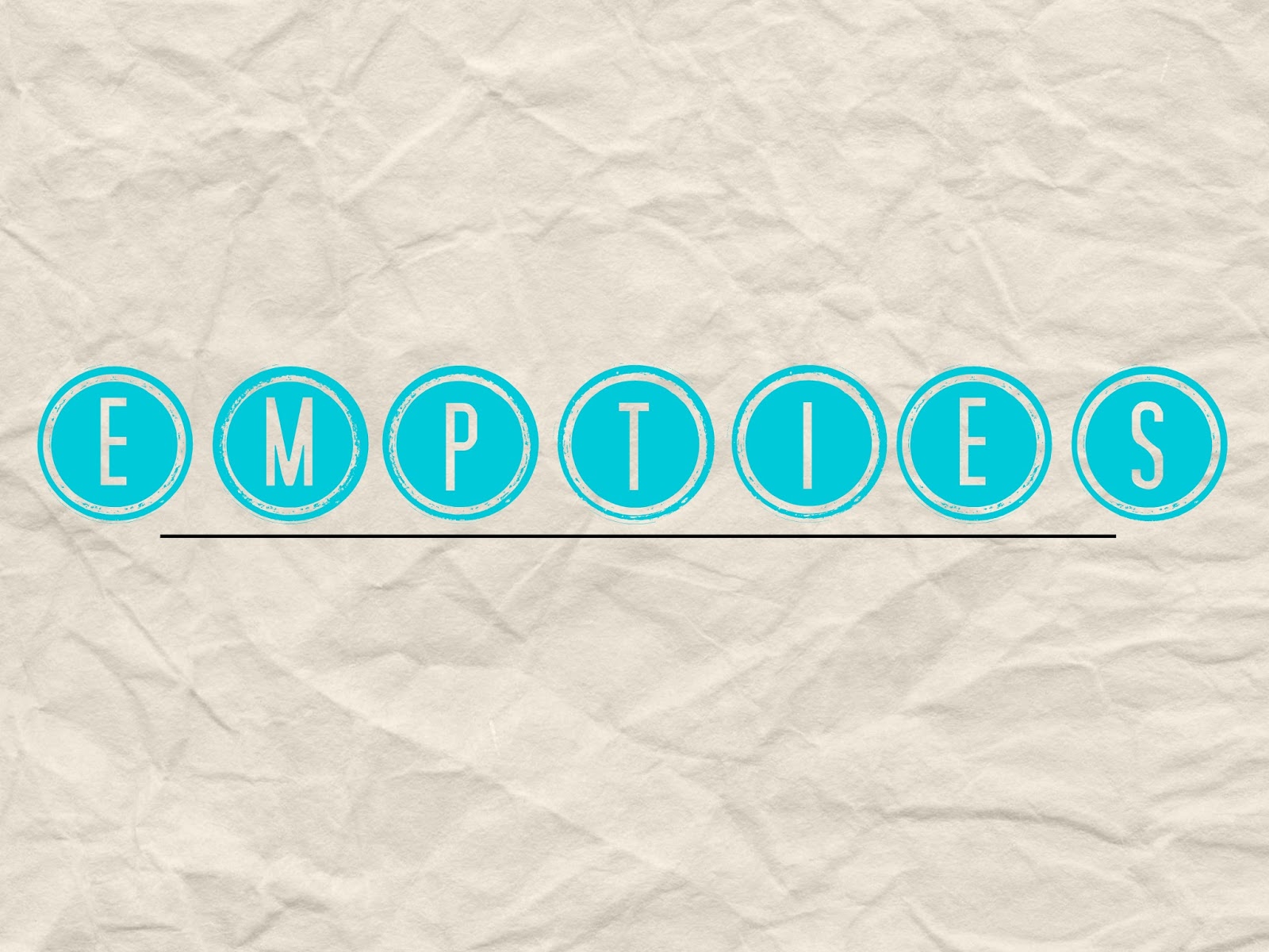 mela-e-cannella: EMPTIES #1