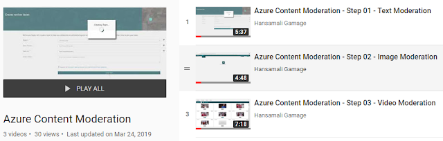 Hansamali Gamage: Azure Content Moderation