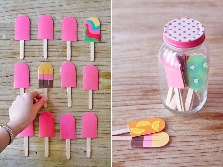 Sweet Tooth: DIY Popsicle Memory Game