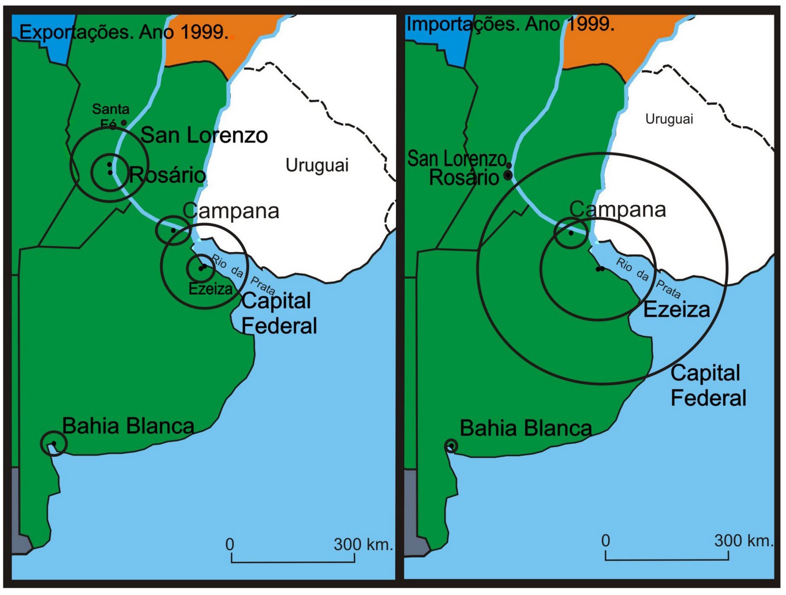 Geografía Económica y Política: Mapa de exportaciones e importaciones ...