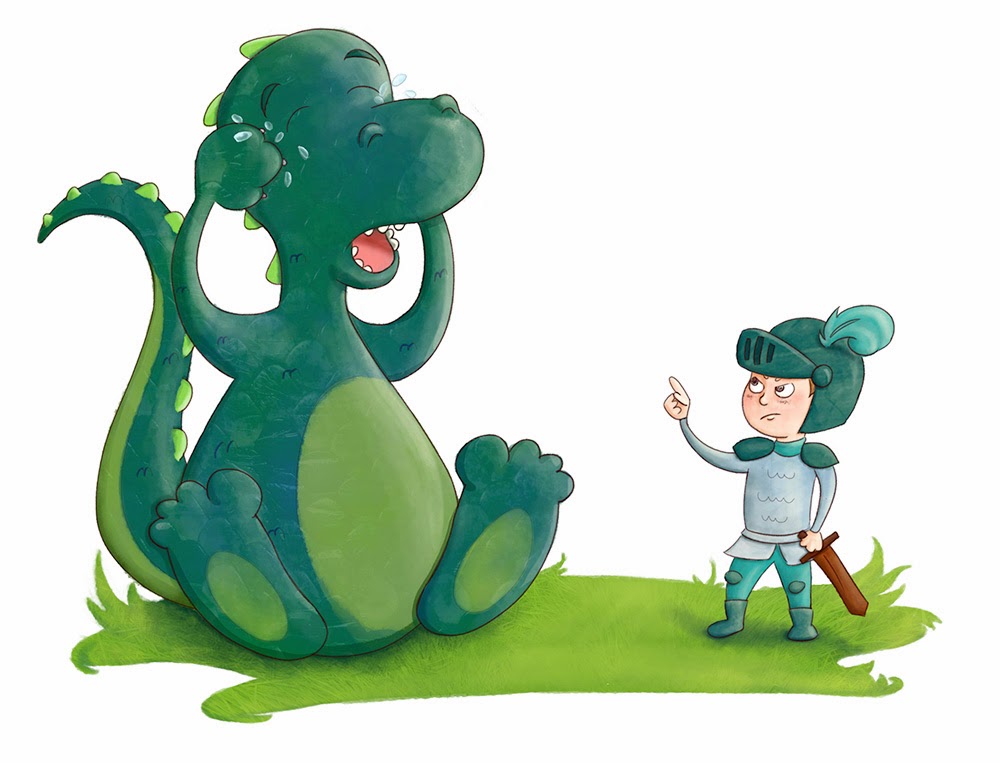 Lily Noriet illustratrice: Méchant dragon