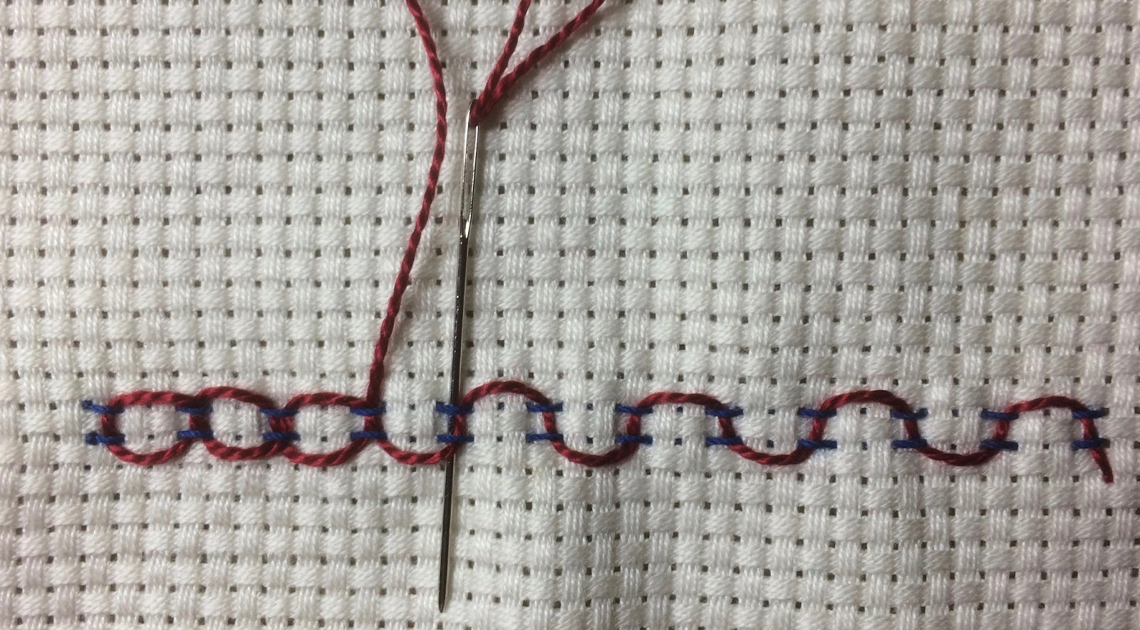 Queenie's Needlework: Sunday Stitch School - Revision: Stitches 6 - 10