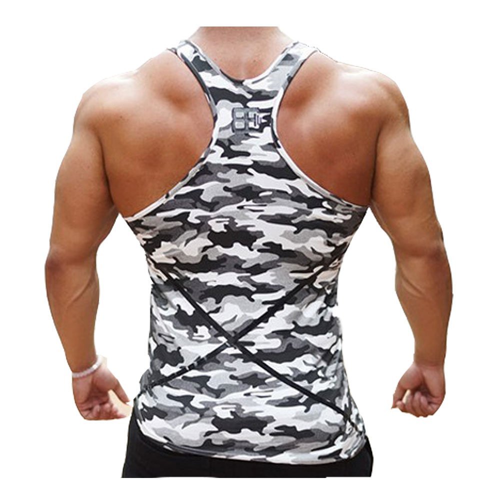 EVERWORTH Men Muscle Fitness Gym Stringer Tank Tops Bodybuilding ...