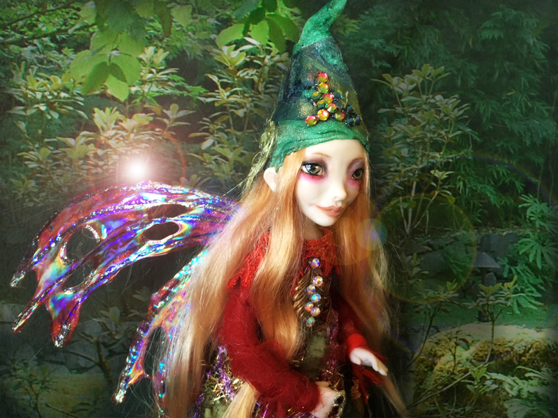 Radiant Fairies: OOAK fairy LORA The Healing Fae handmade