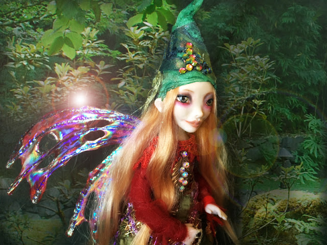 Radiant Fairies: OOAK fairy LORA The Healing Fae handmade