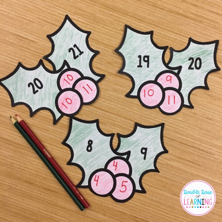 Winter and Christmas Math Crafts for First Grade! - Double Dose of Learning