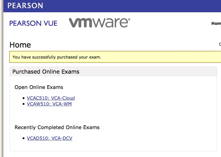 New VMware Associate Level Certification
