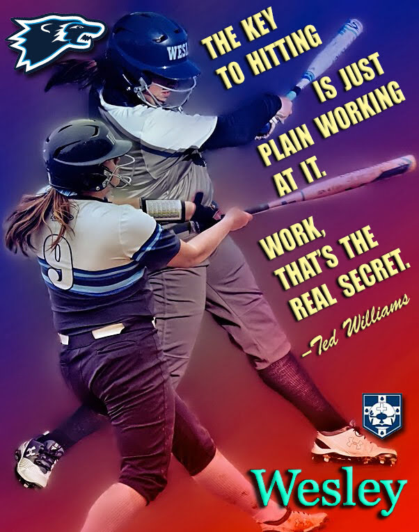 Wesley Wolverines Fastpitch Softball: KEY TO HITTING