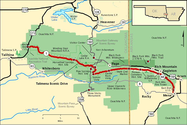 Turkey Tales and Frog Fables: Talimena Scenic Drive