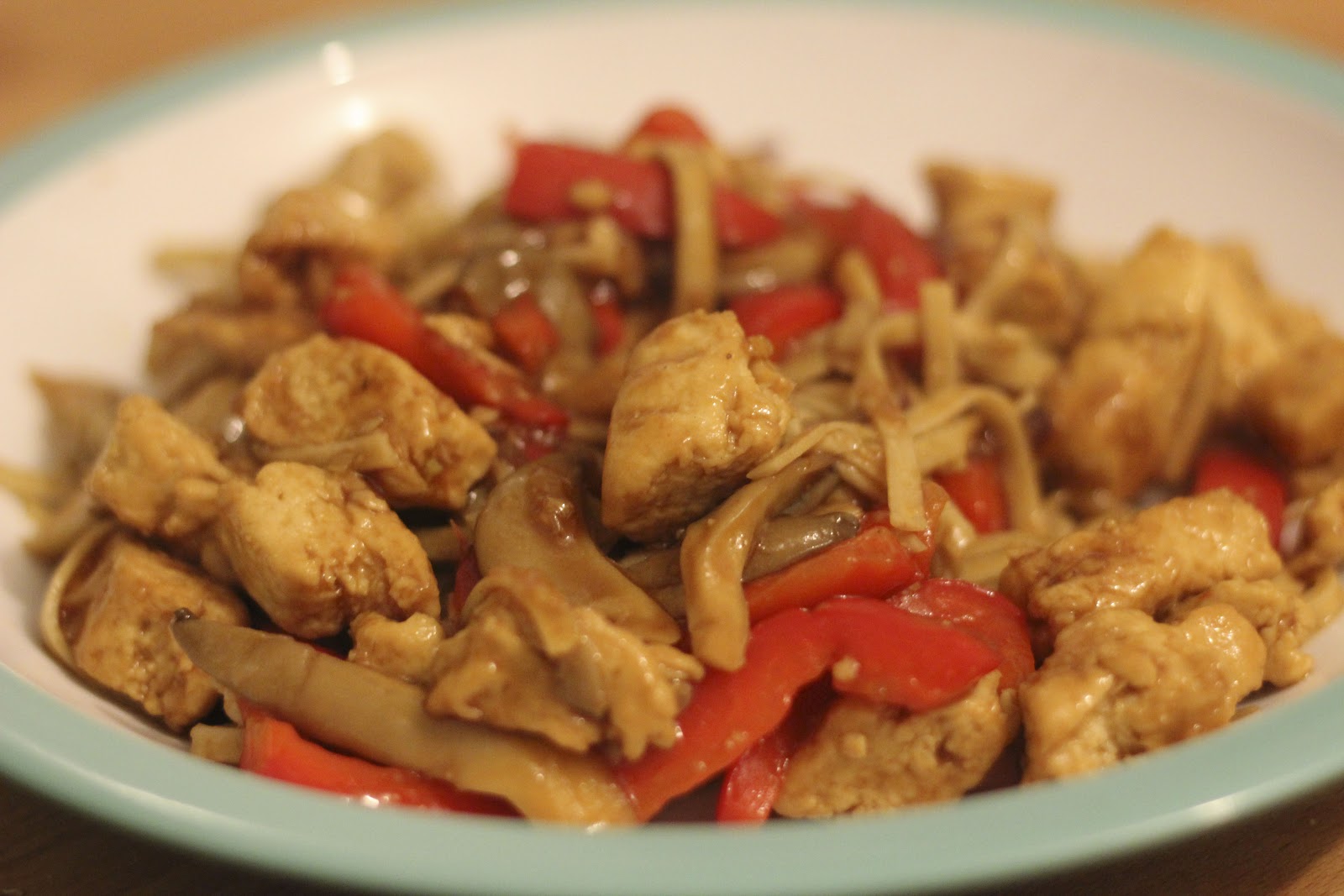 miss igs: Ginger Quorn with Mushrooms and Noodles